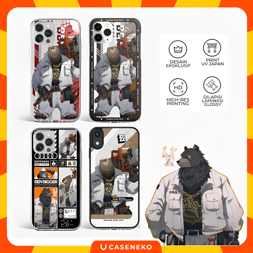 Custom Case Ben Bigger Zenless Zone Zero ZZZ Casing Phone HP 2 | Shopee ...