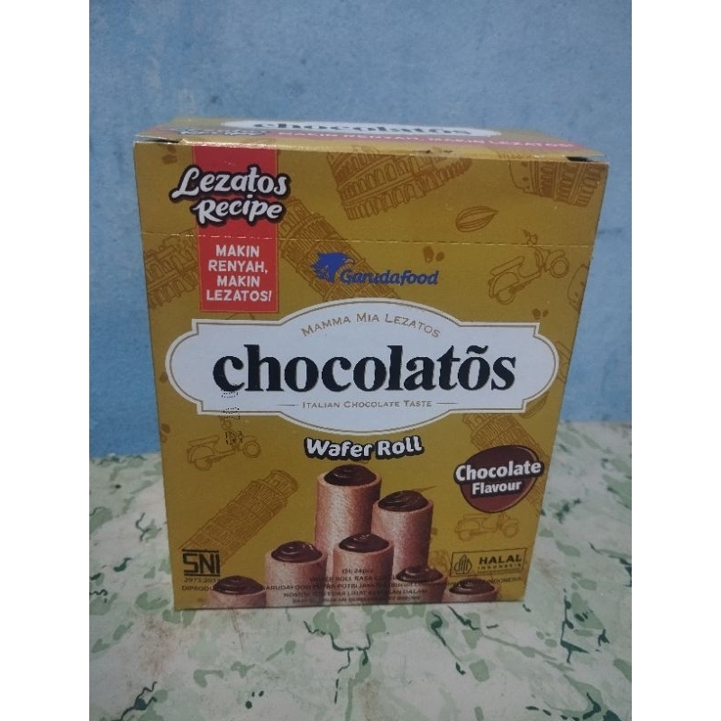 Chocolatos WAFER ROLL CHOCOLATE BOX CONTAINS 24 | Shopee Malaysia