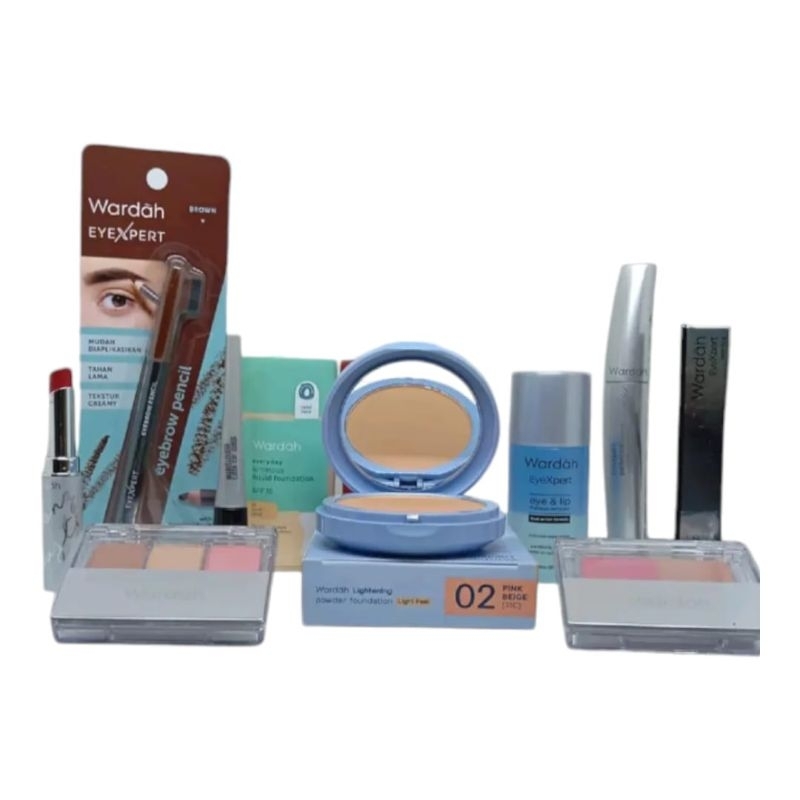Wardah One Set Of Meka Up And Complete Skincare 1 Brightening Package ...