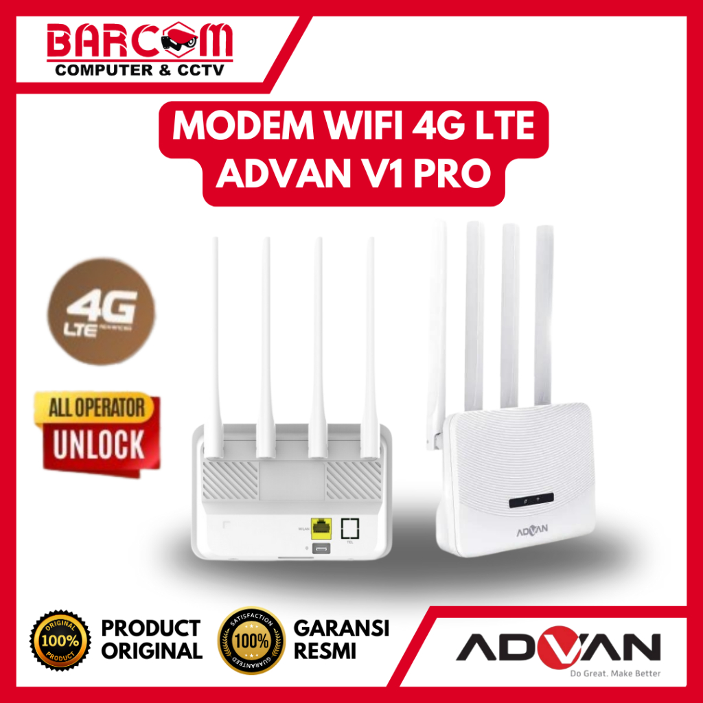Advan CPE V1 PRO WIFI 4G LTE ROUTER MODEM UNLOCK ALL OPERATOR - 1 YEAR ...