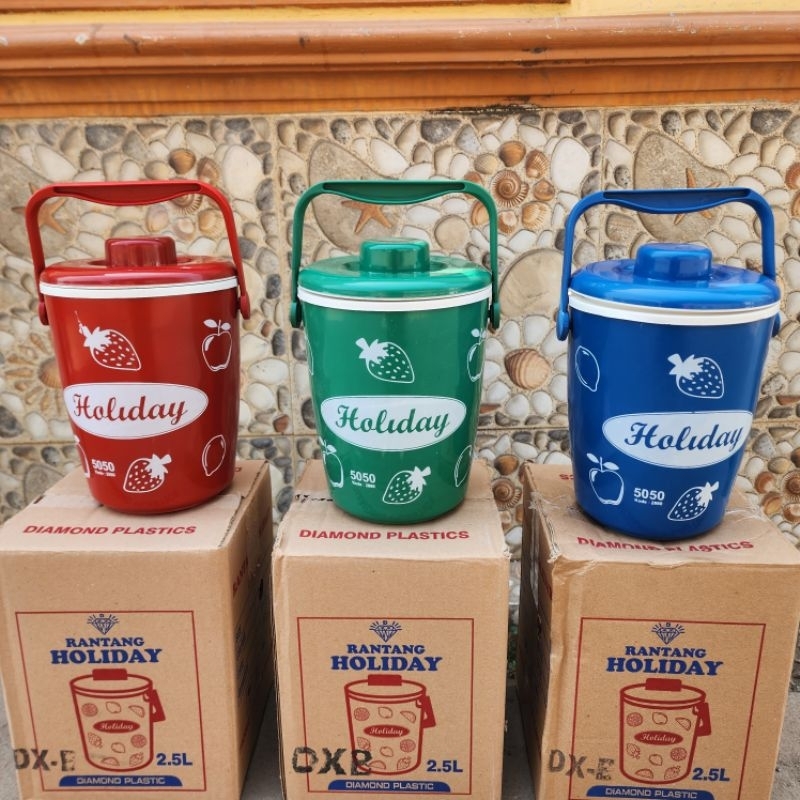TERMOS Mini Rice Bucket 2.5 Liter Ice Thermos/Food Rice Thermos/Holiday ...