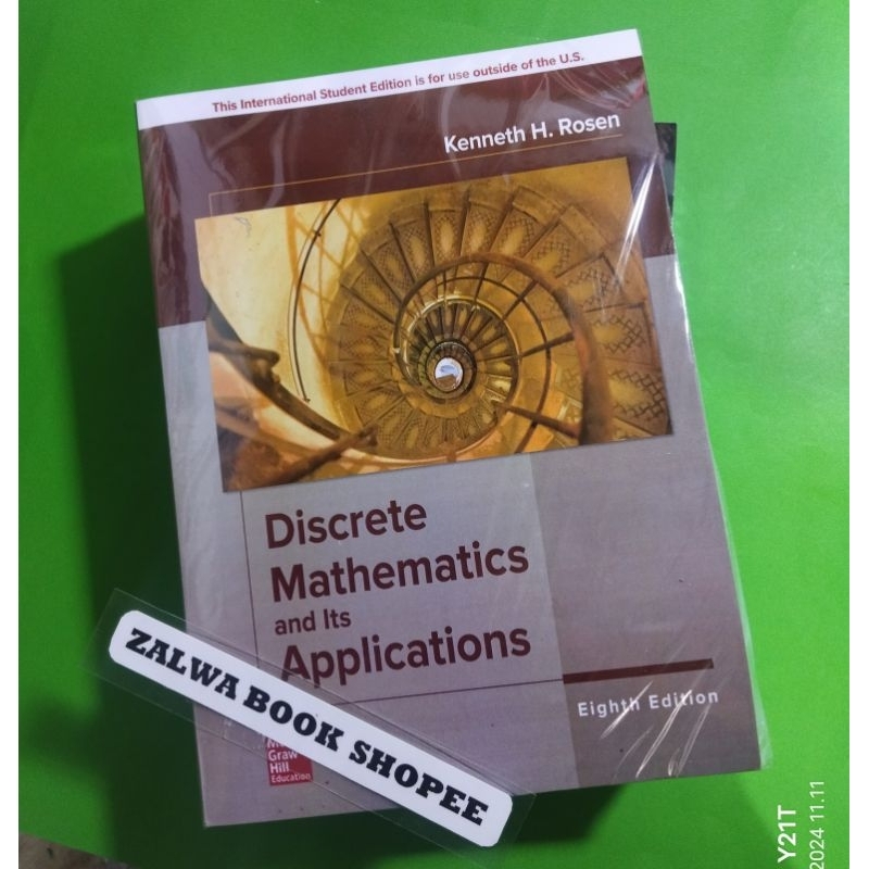 Discrete Mathematics and Its Applications 8th edition book | Shopee ...