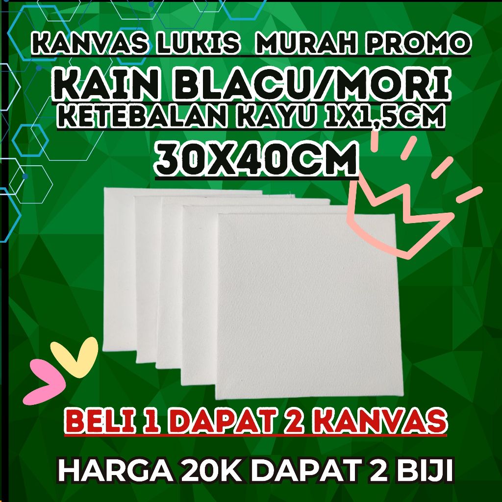 Painting Canvas 30x40cm Buy 1 Get 2 Canvas, balcu Fabric/mori Fabric ...