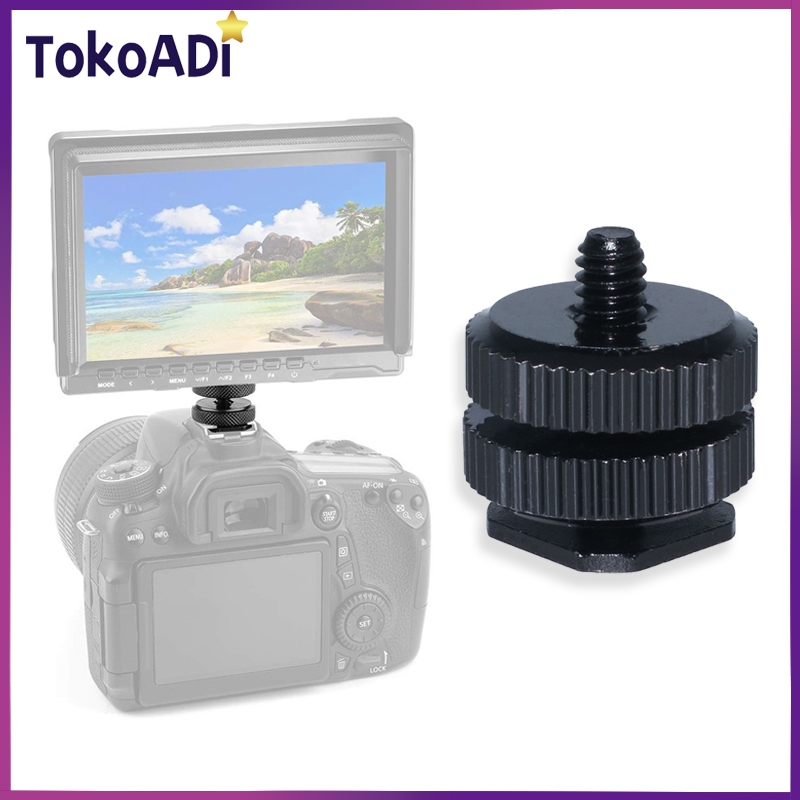 Hotshoe Adapter to Thread / Camera Adapter / 1/4 Inch Screw Tripod ...