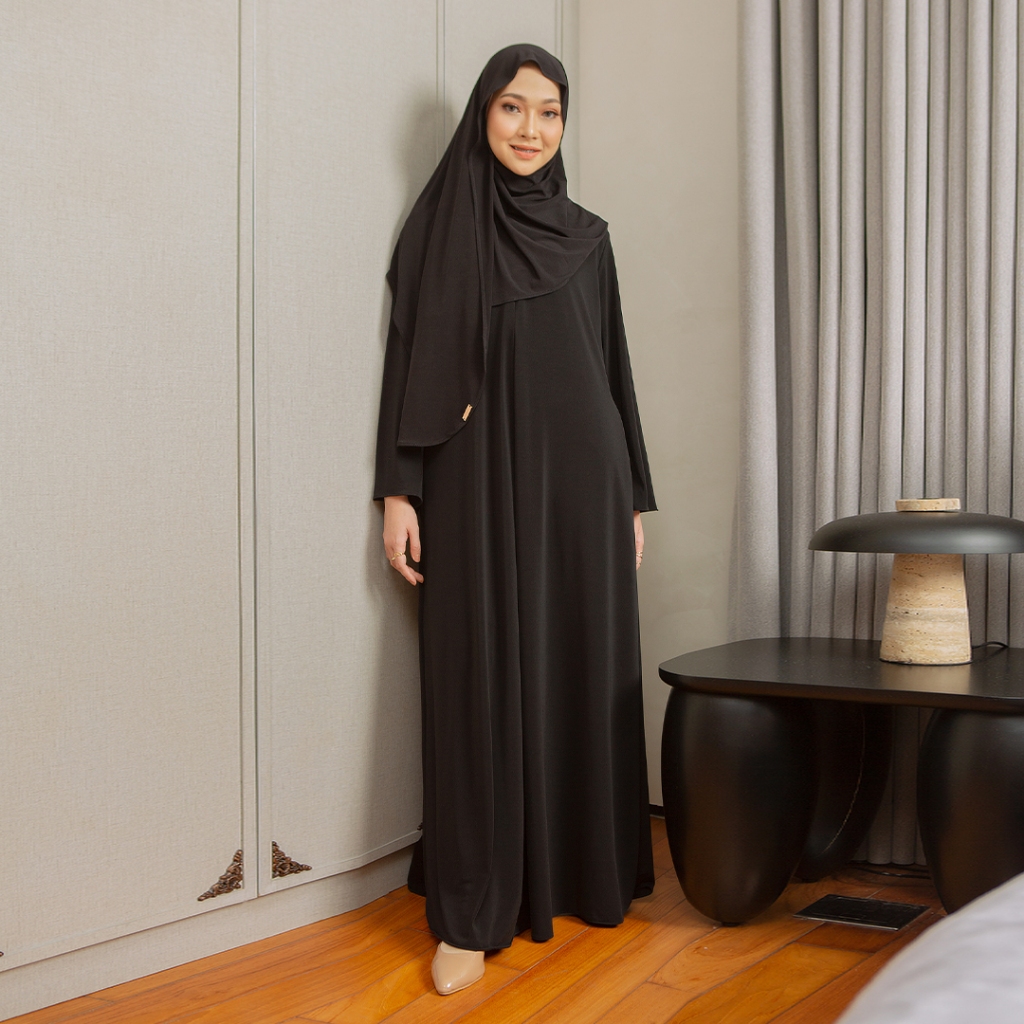 Hijab - Sadiqa Abaya Set Umrah Hajj Abaya Jersey Set Veil) | Shopee Malaysia