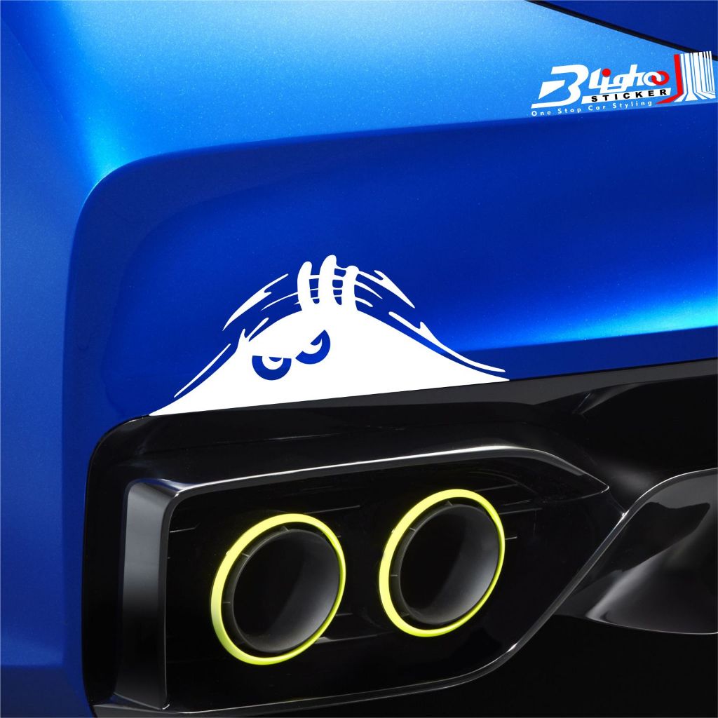 Blighoo sticker peeking monster ngintip cute cool quality car cutting ...