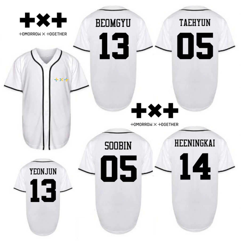 Kpop txt baseball Jersey yeonjun soobin beomgyu heuningkai taaehyun ...