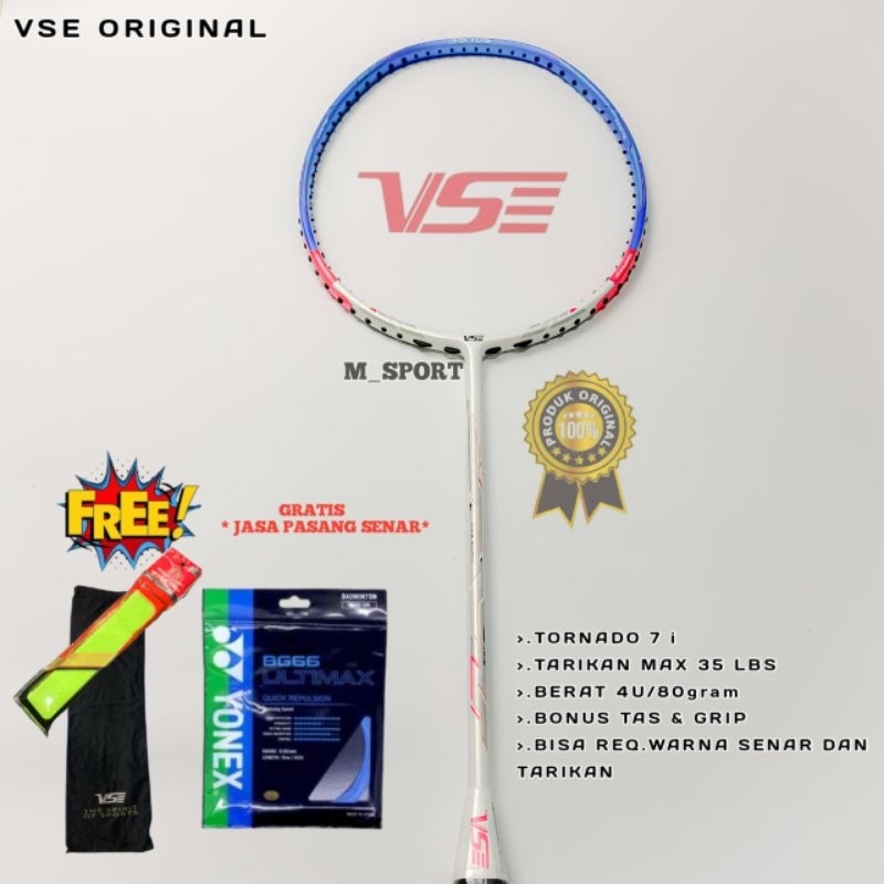 Vse Badminton Racket | Venson Original 30-35 Lbs | Shopee Malaysia