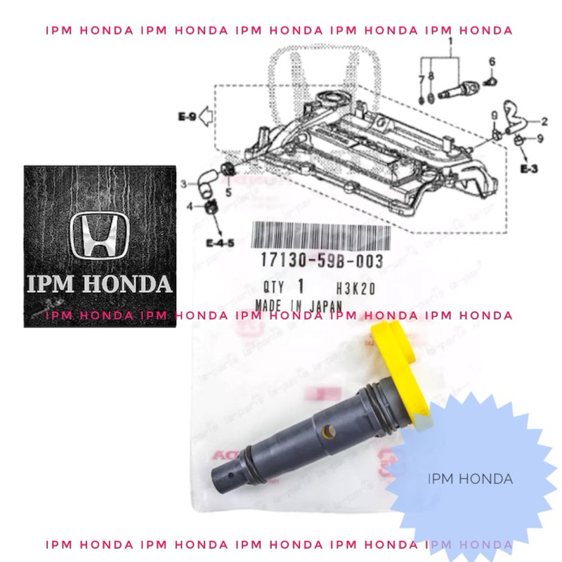 17130 59B Valve Assy PCV PVC Honda CRV GEN 5 RW RW1 Turbo Civic FC FC1 ...