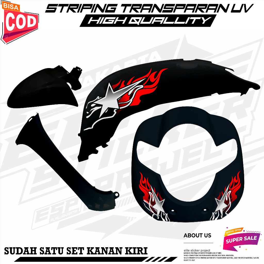 HONDA Striping Transparent Variations Of The Latest Cool Fire Star ...