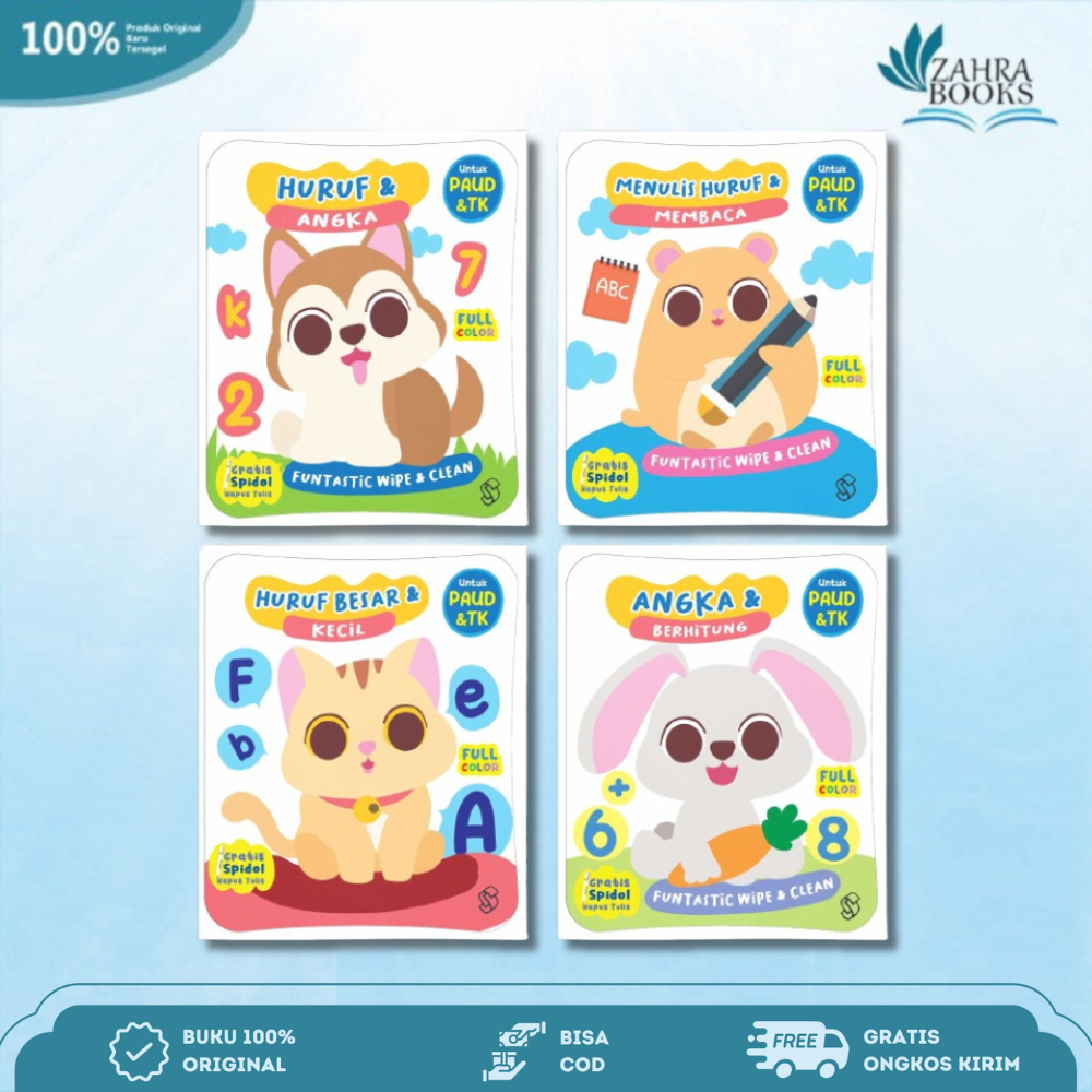 Funtastic Series Wipe And Clean Book - Uppercase & Lowercase Letters ...