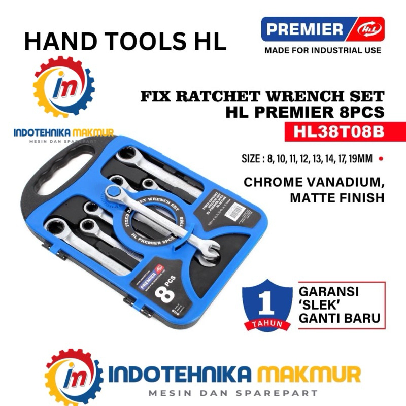 Hl Premier Ratchet Wrench Set Hand Tools Set 1 Year Guarantee | Shopee Malaysia