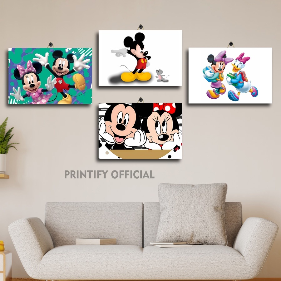 Mickey Mouse Picture Cartoon Room Display/Printify Official/Aesthetic ...