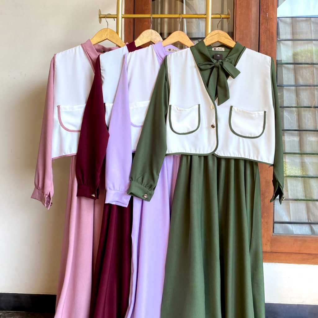 Misellin Gamis Vest Shakila Muslim Women's Clothing | Shopee Malaysia