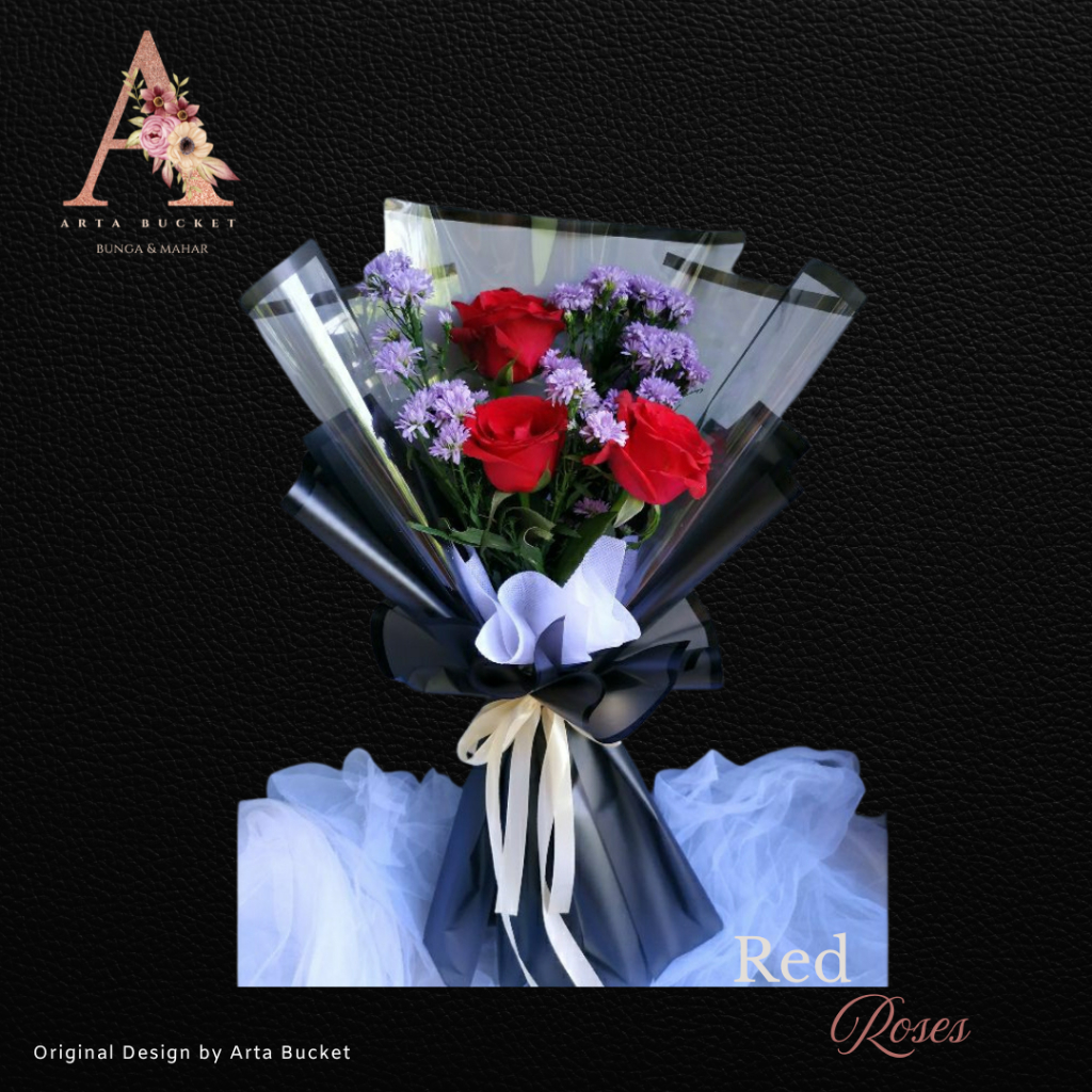 MERAH MAWAR PUTIH Bucket Bouquet Bouquet Bouquet Gift Gift Give Flowers ...