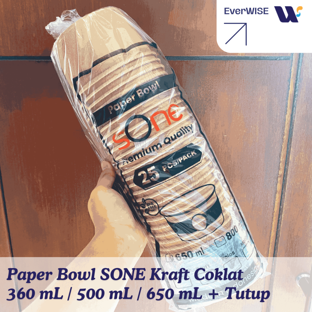 Laminated Brown SONE Kraft Paper Bowl/Paper Bowl/Paper Rice Bowl+Clear ...