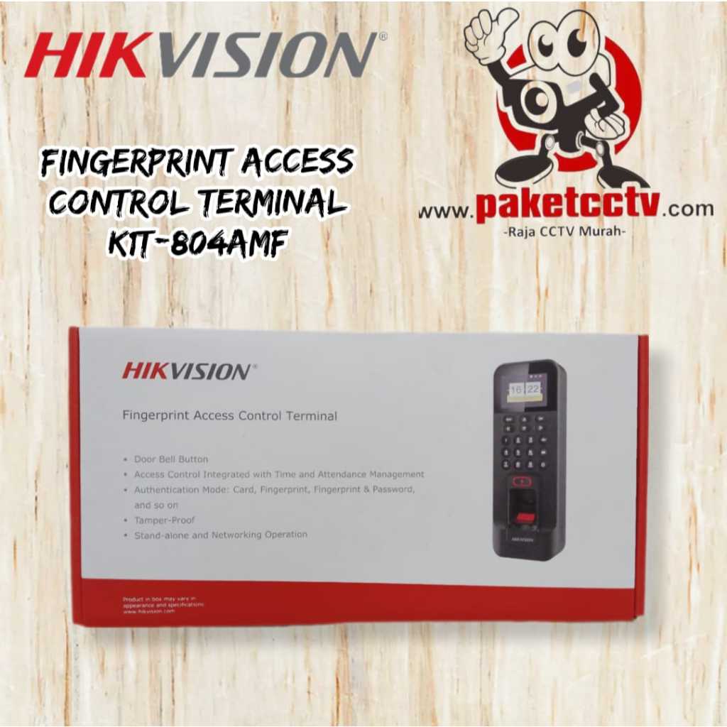 Fingerprint Access Control Terminal Hikvision DS-K1T804AMF | Shopee ...