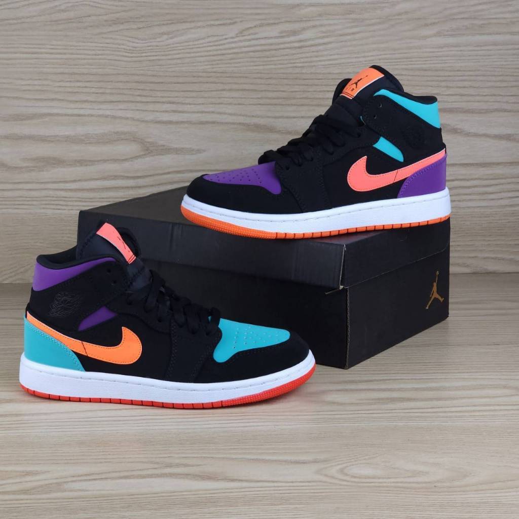 Original Nike Air Jordan Mid Multicolour Candy Sneakers | Shopee Malaysia