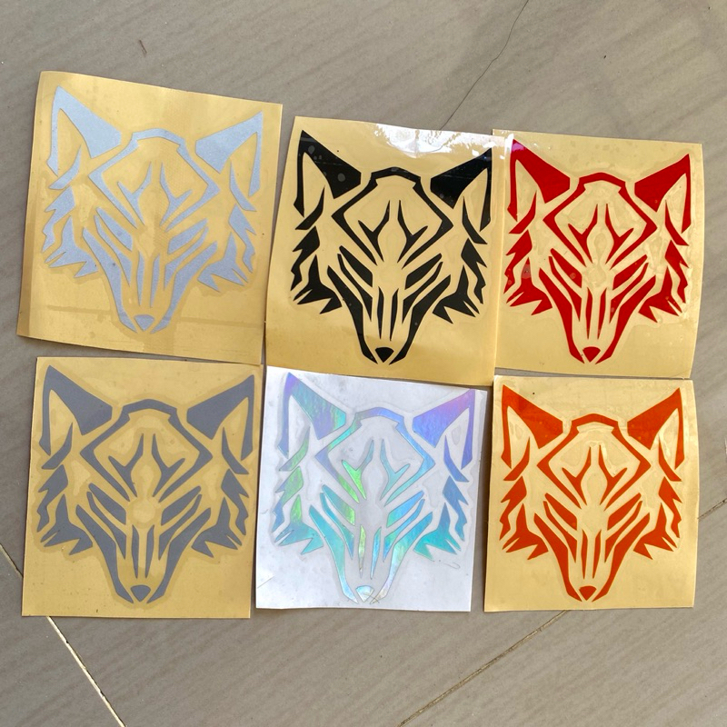 Sticker cutting wolf wolf wolf Cool Variations Of Motorcycle Helmet ...