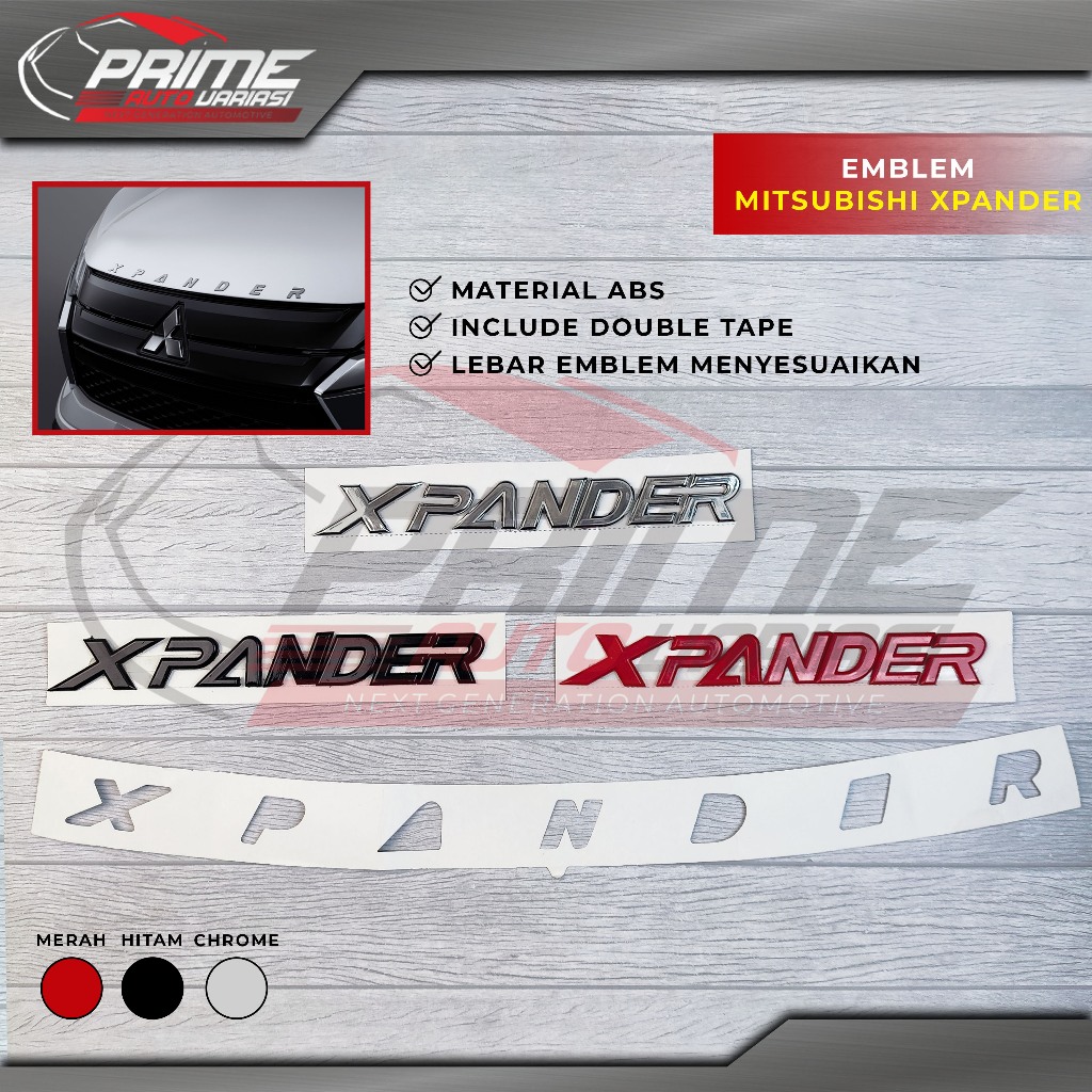 MESIN Emblem Writing XPANDER Engine Hood Engine Hood OEM PRODUCT ...
