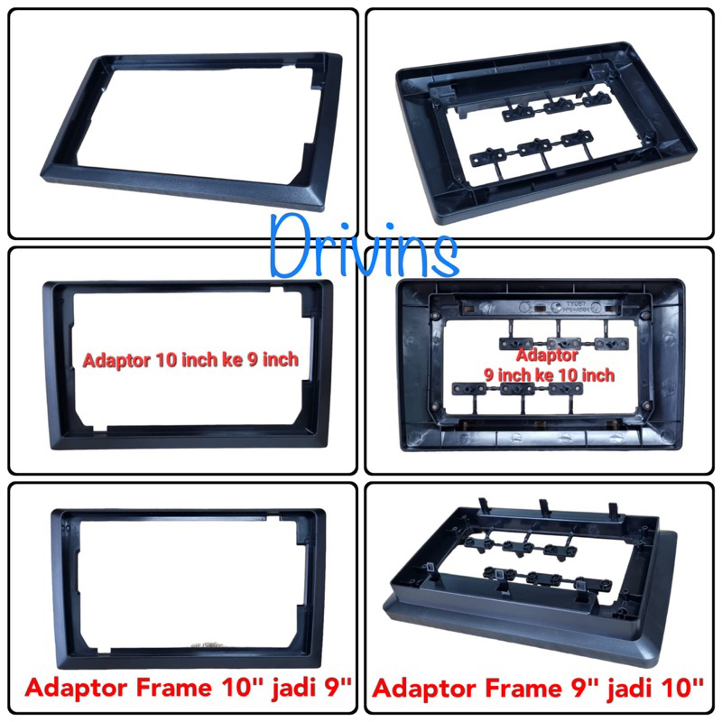 Frame Adapter Head Unit Double Din Android Head Unit 9" Inch To 10 ...
