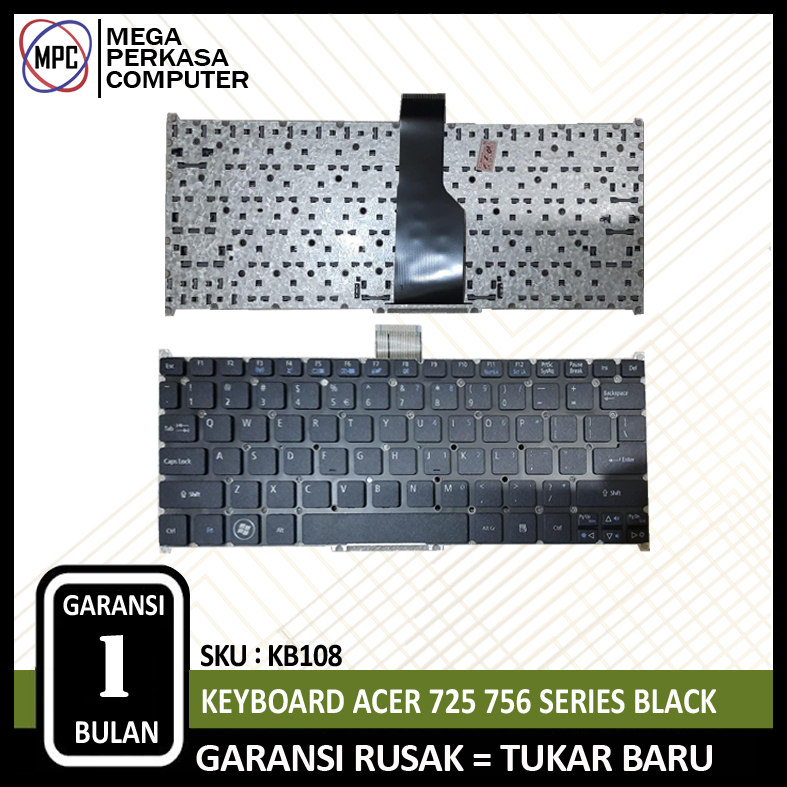 Acer V5-171 V5-121 V5-123 V5-131 AO 756 AO 725 BLACK Keyboard | Shopee ...
