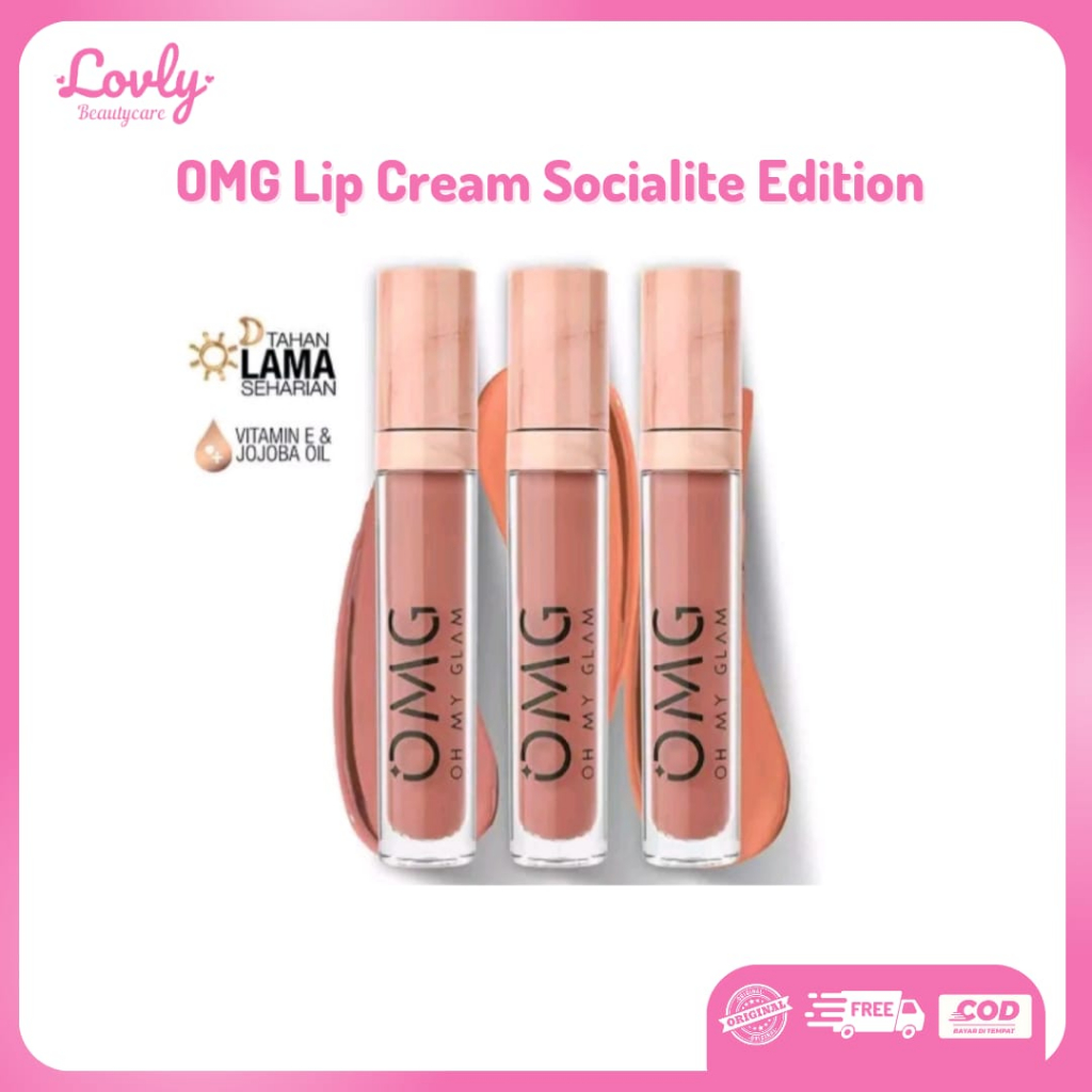 Omg OH MY GLAM Matte Kiss Lip CreamE Edition - Lip Cream Matte | Shopee ...