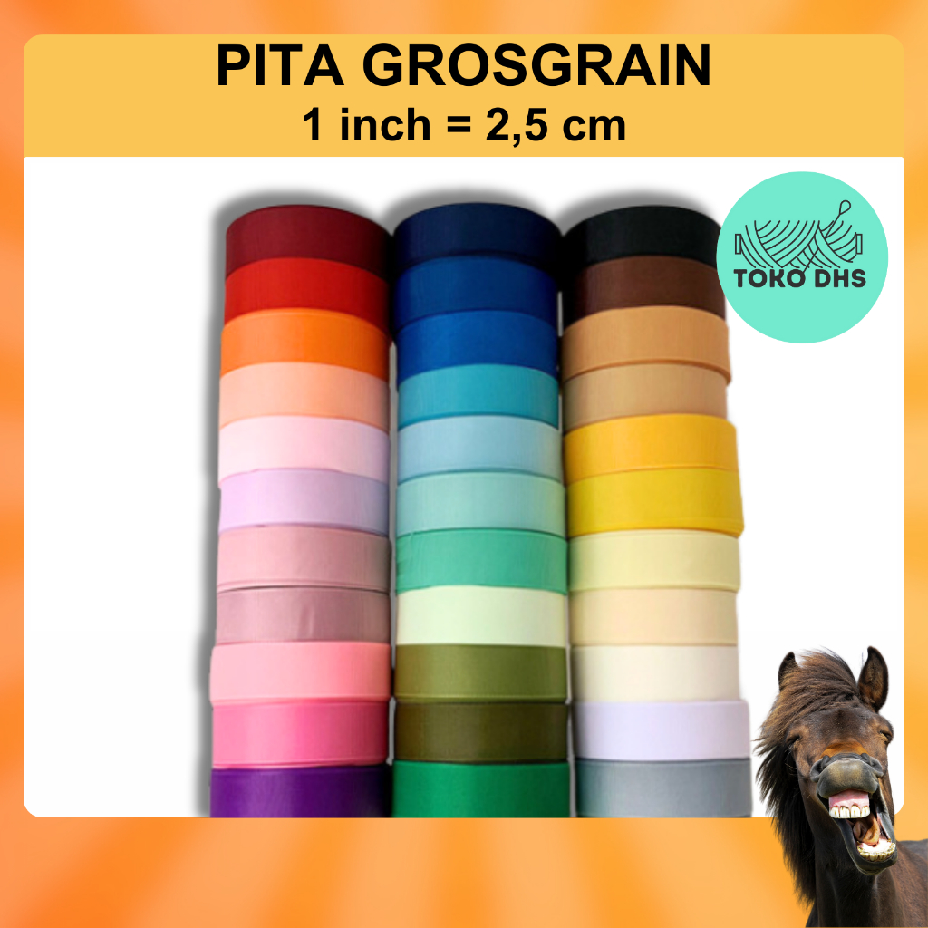 Grossgrain Ribbon 1 inch / 2.5 cm per roll 20 yards / 18,5 m grosgrain ...