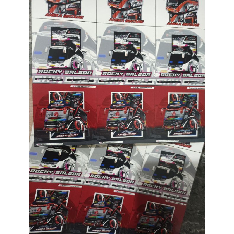 Bus Stickers 3 Models Of 52 pcs | Shopee Malaysia