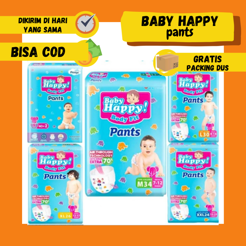 Baby Happy Diapers Diapers Disposable Diapers | Shopee Malaysia