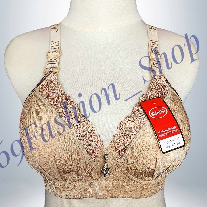 Misslily Bra Import 999 CUP B Model Sexy Emboss Fancy 3 Hooks Without ...