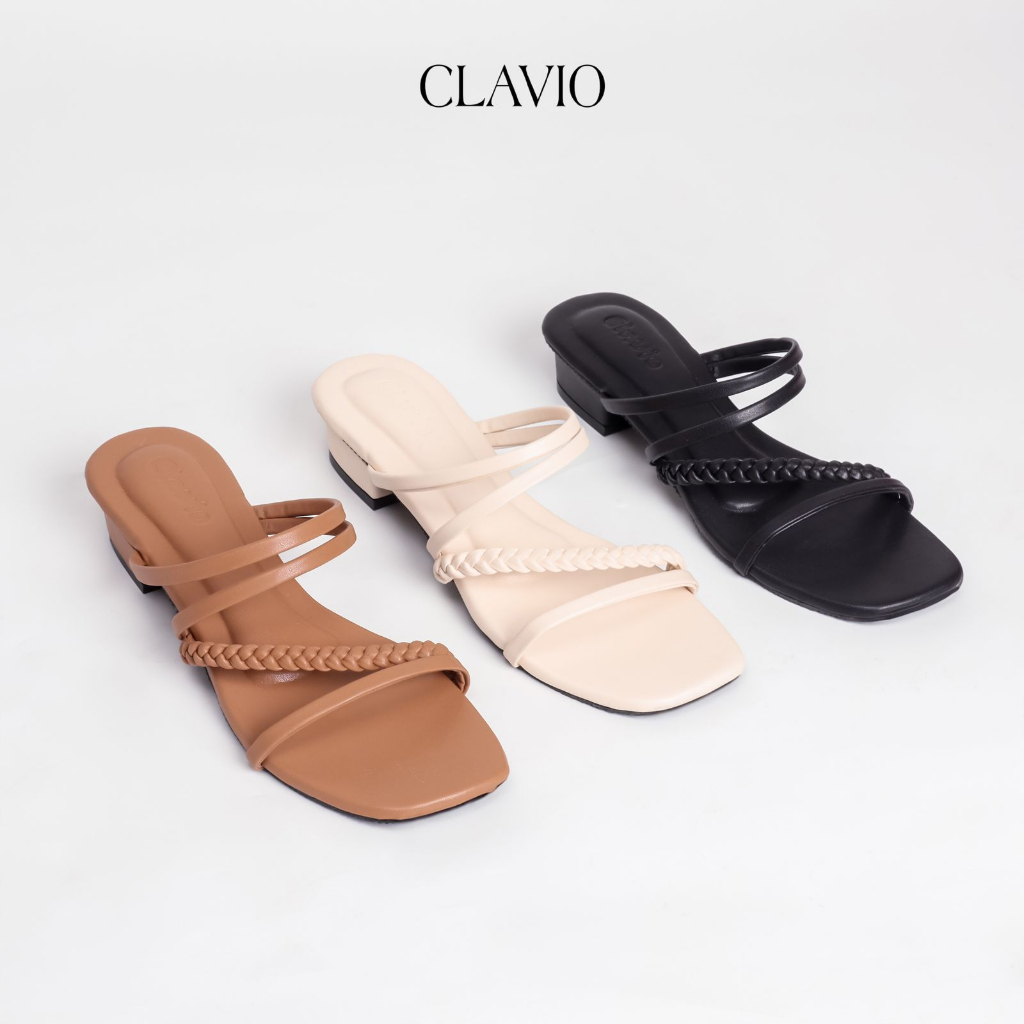 Clavio Levi Women's Sandals Heels / Rights 3 Cm | Shopee Malaysia