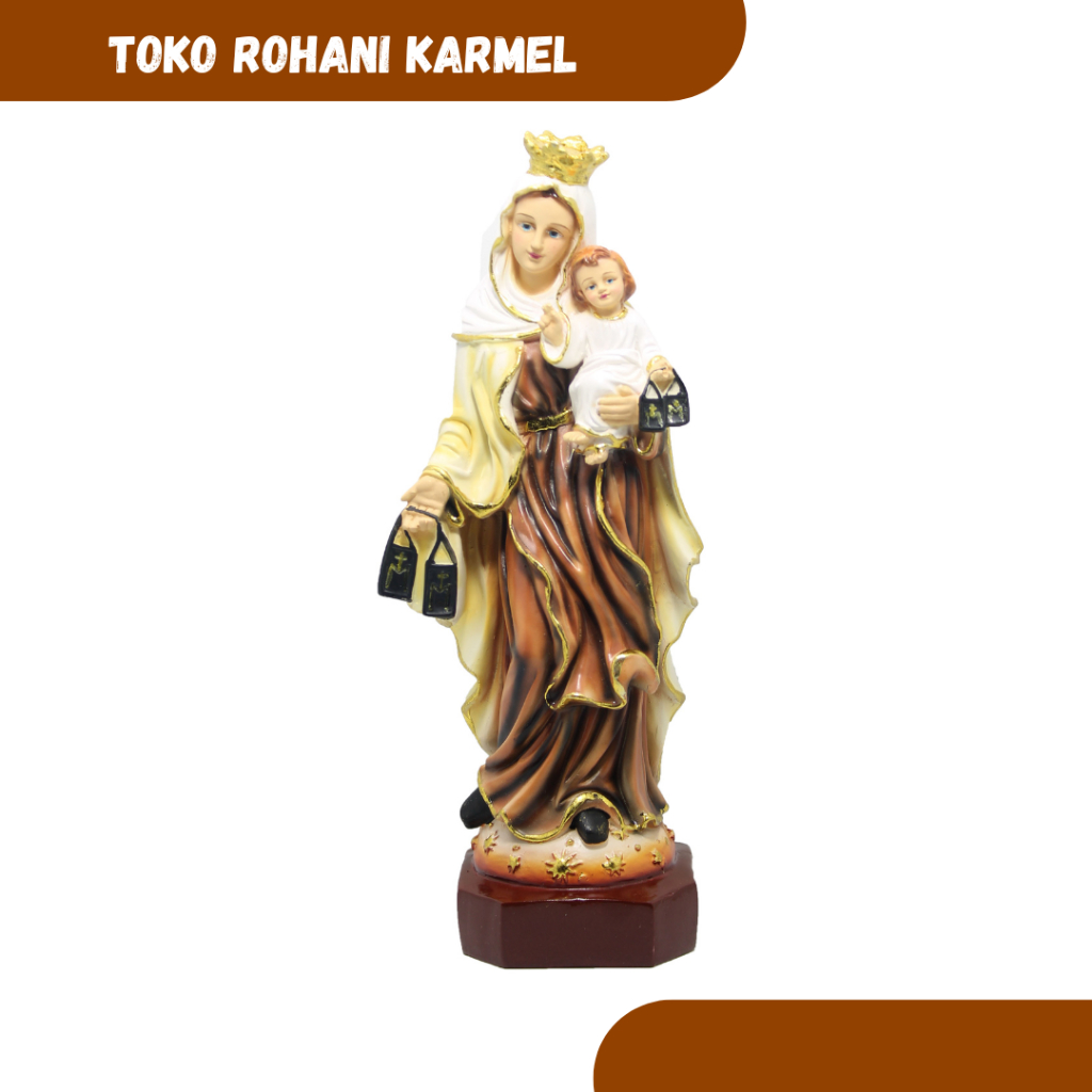 PATUNG MARIA KARMEL 30 CM / PATUNG BUNDA MARIA DARI CARMEL / PATUNG ...