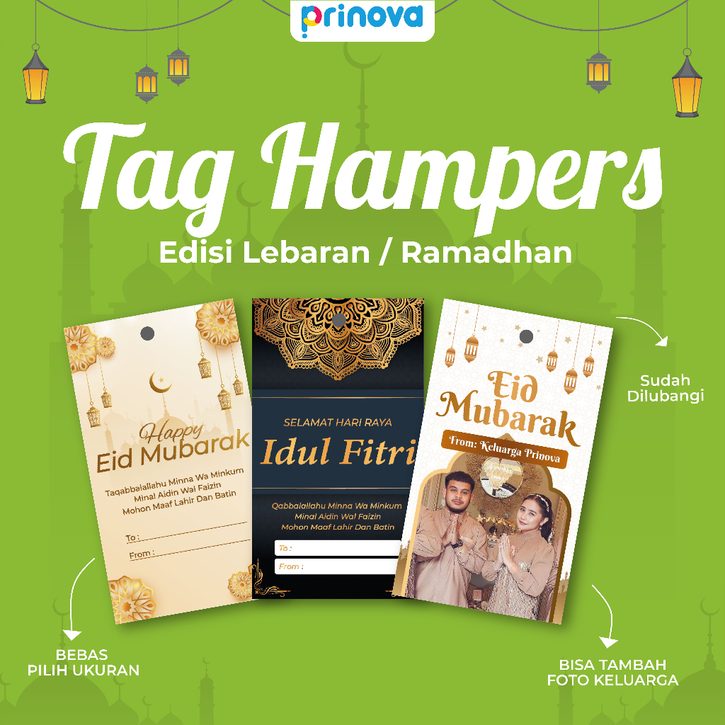 Eid Hang TAG Labels for HAMPERS / Eid Ramadhan Hang TAG HAMPERS ...