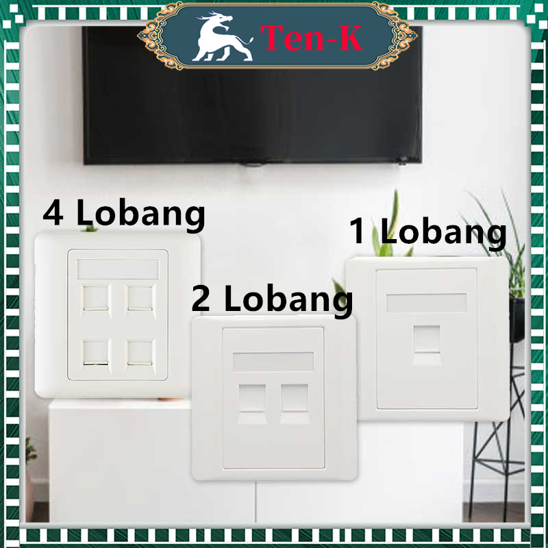 Faceplate RJ45 Wall Face Plate RJ45 Faceplate Outbow RJ45 2 Port ...