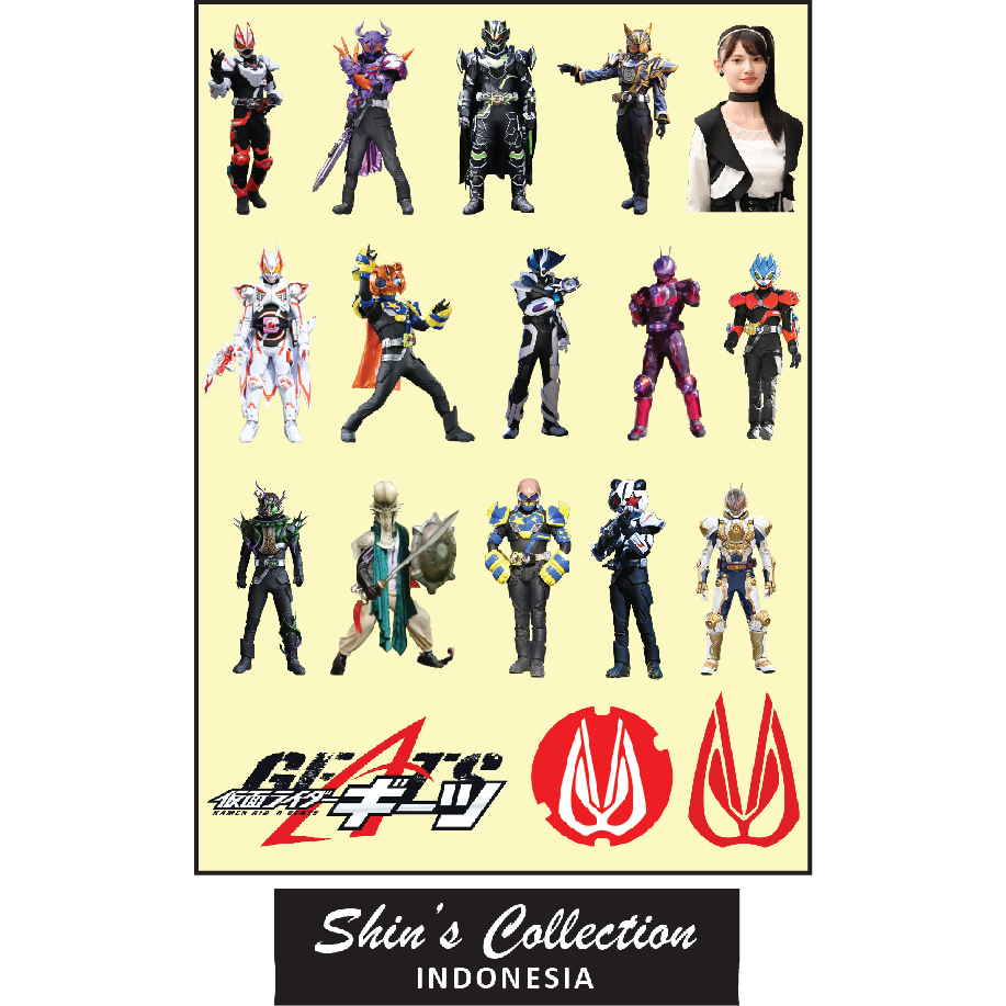 Kamen rider geats Waterproof Sticker | Shopee Malaysia