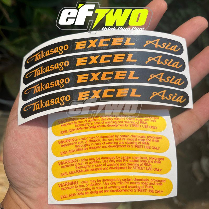 TAKASAGO EXCEL ASIA PRINT RIM STICKER | Shopee Malaysia