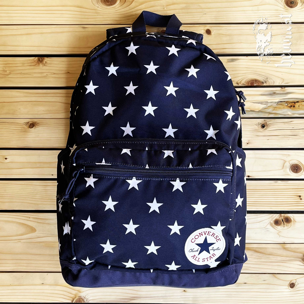 Converse Go 2 Print Backpack Navy Star Original Bag | Shopee Malaysia