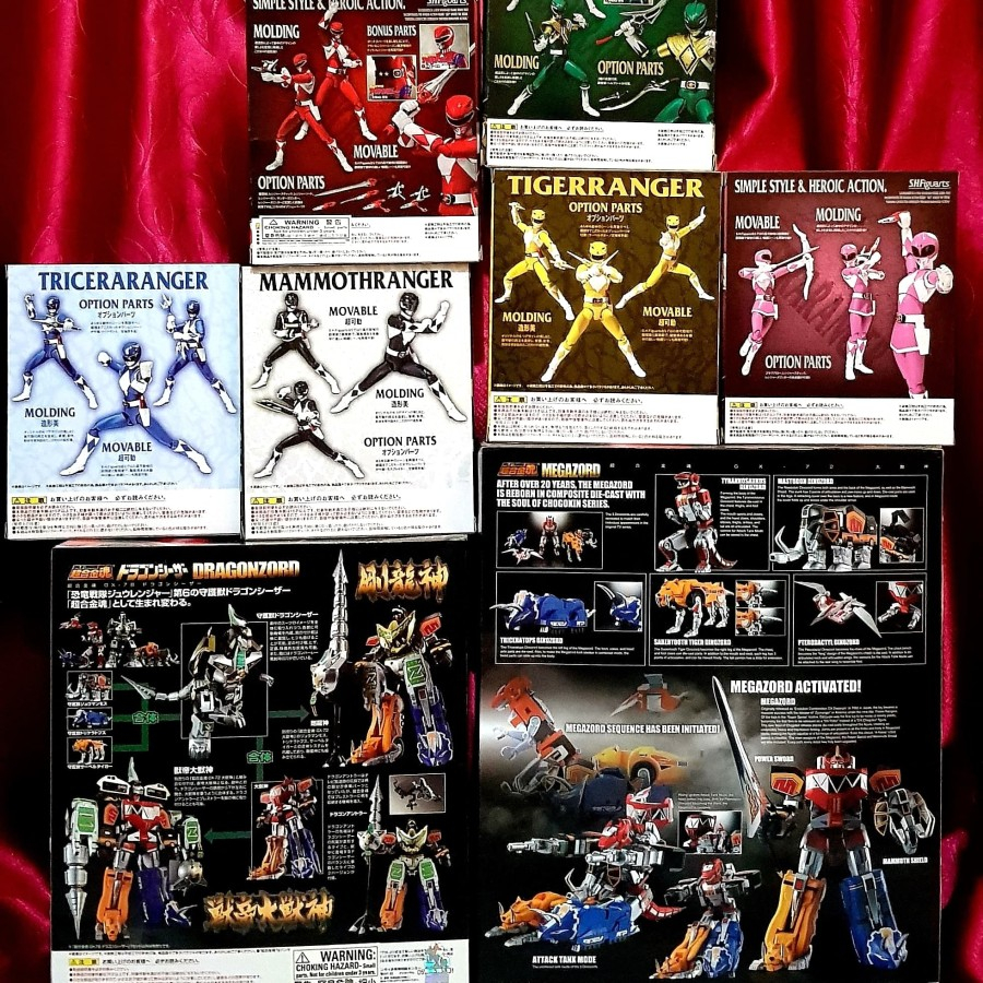 Shf power rangers/mmpr/zyuurangers set+soc megazord+soc dragonzord ...