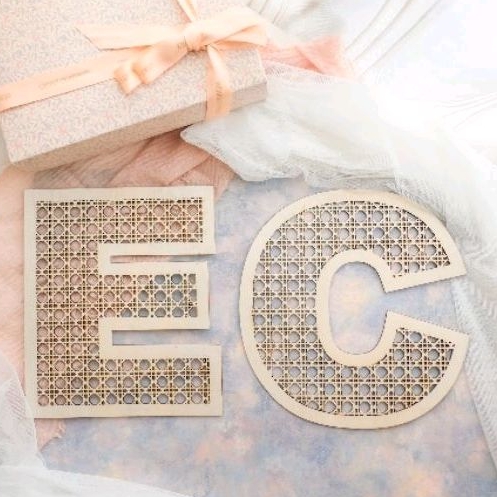 Rattan Letters |Rattan Model Custom Letter Alphabet | Shopee Malaysia