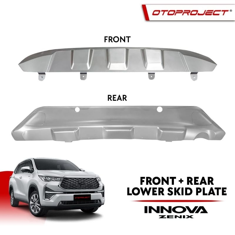 Front + rear skid plate lower Front rear Bumper otoproject Innova Zenix ...