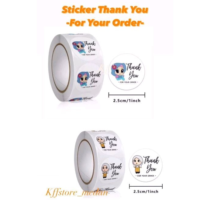 Thank You For Your Order Sticker Roll 2.5cm (per 10pcs) | Shopee Malaysia