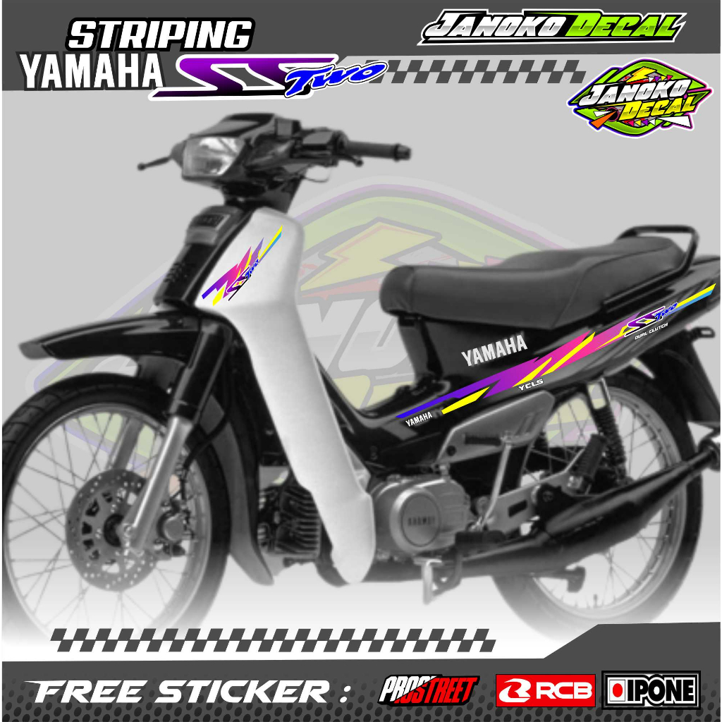 Yamaha SS TWO Variation STRIPING/YAMAHA SS TWO Motorcycle LIST STICKER ...