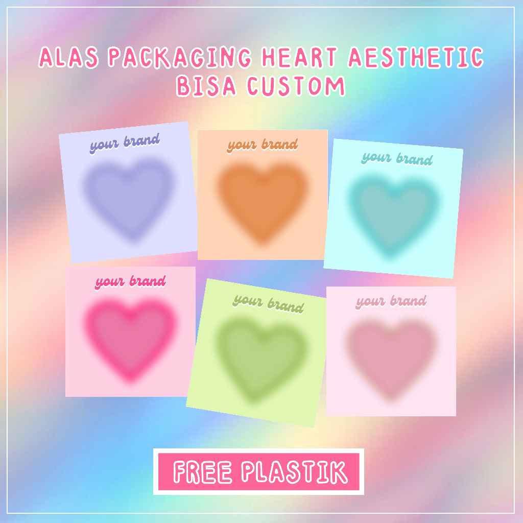 Heart AESTHETIC PACKAGING BASE VER. | Packing BASE CAN BE CUSTOM ...