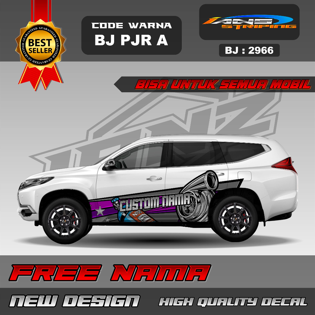 Bj 2966-DECAL SUITABLE FOR ALL CARS CAN USE NEW PANTHER, TERIOS-STICKER ...