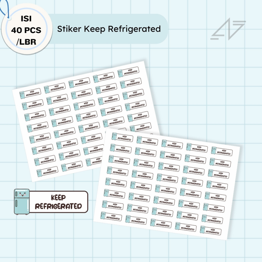 Keep Refrigerated Sticker Keep in the Refrigerator Sticker Waterproof ...
