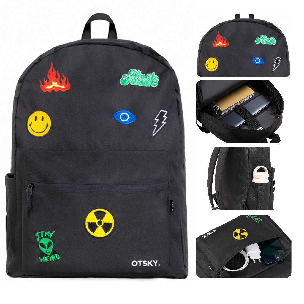 Otsky Backpack Premium Embroidered Emoticon Backpacks for Men & Women 2 ...