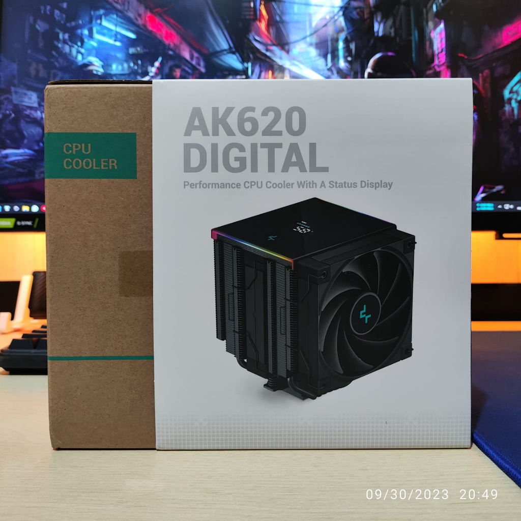 Deepcool AK620 DIGITAL Dual Tower 120mm CPU Cooler AK 620 BLACK LED RGB ...