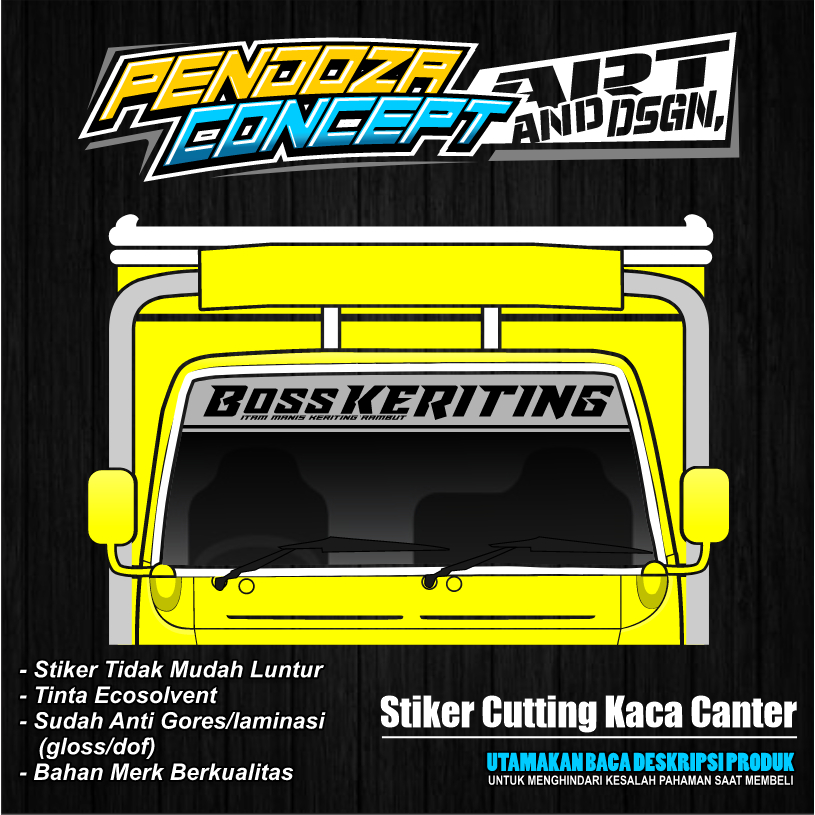 Canter Truck Block Glass Sticker Can custom Name | Shopee Malaysia