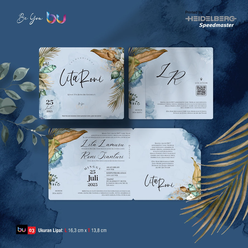 Wedding invitation / Wedding Invitation Blank be you 03 / bu 03 / soft ...